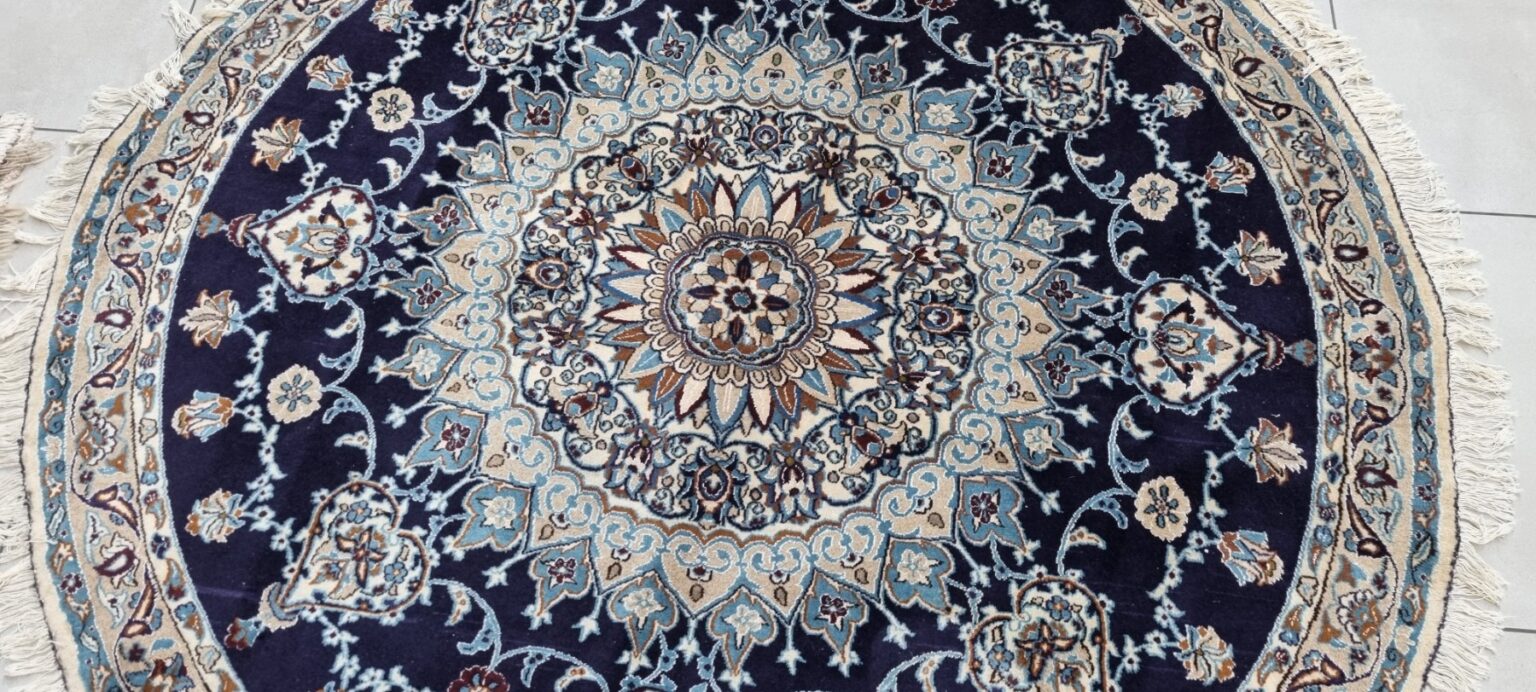 Persian Nain Carpet 205cm x 205cm Hand Knotted - Heerat Carpets