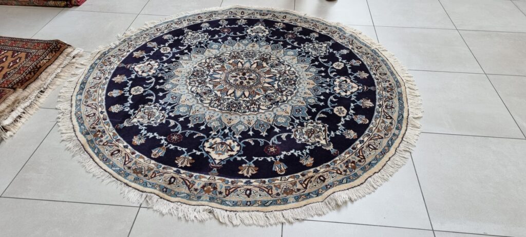 Persian Nain Carpet 205cm x 205cm Hand Knotted - Heerat Carpets
